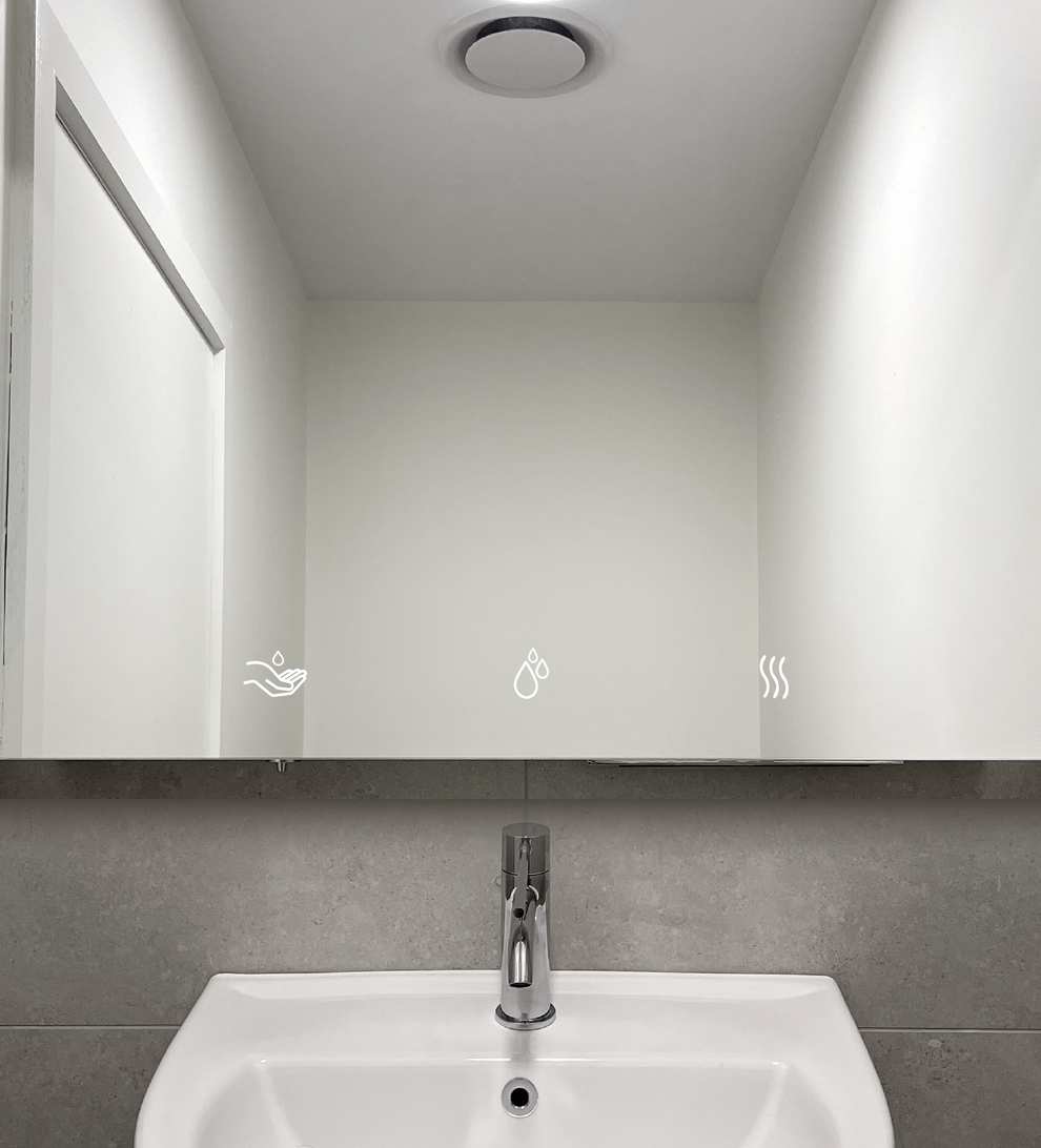 Behind Mirror Hand Dryer with Soap Dispenser | Build to Order – Drysonic